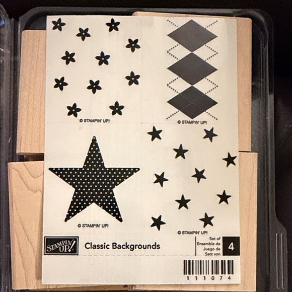 Stampin' Up! | Office | Stampin Up Classic Backgrounds Stamp Set With ...